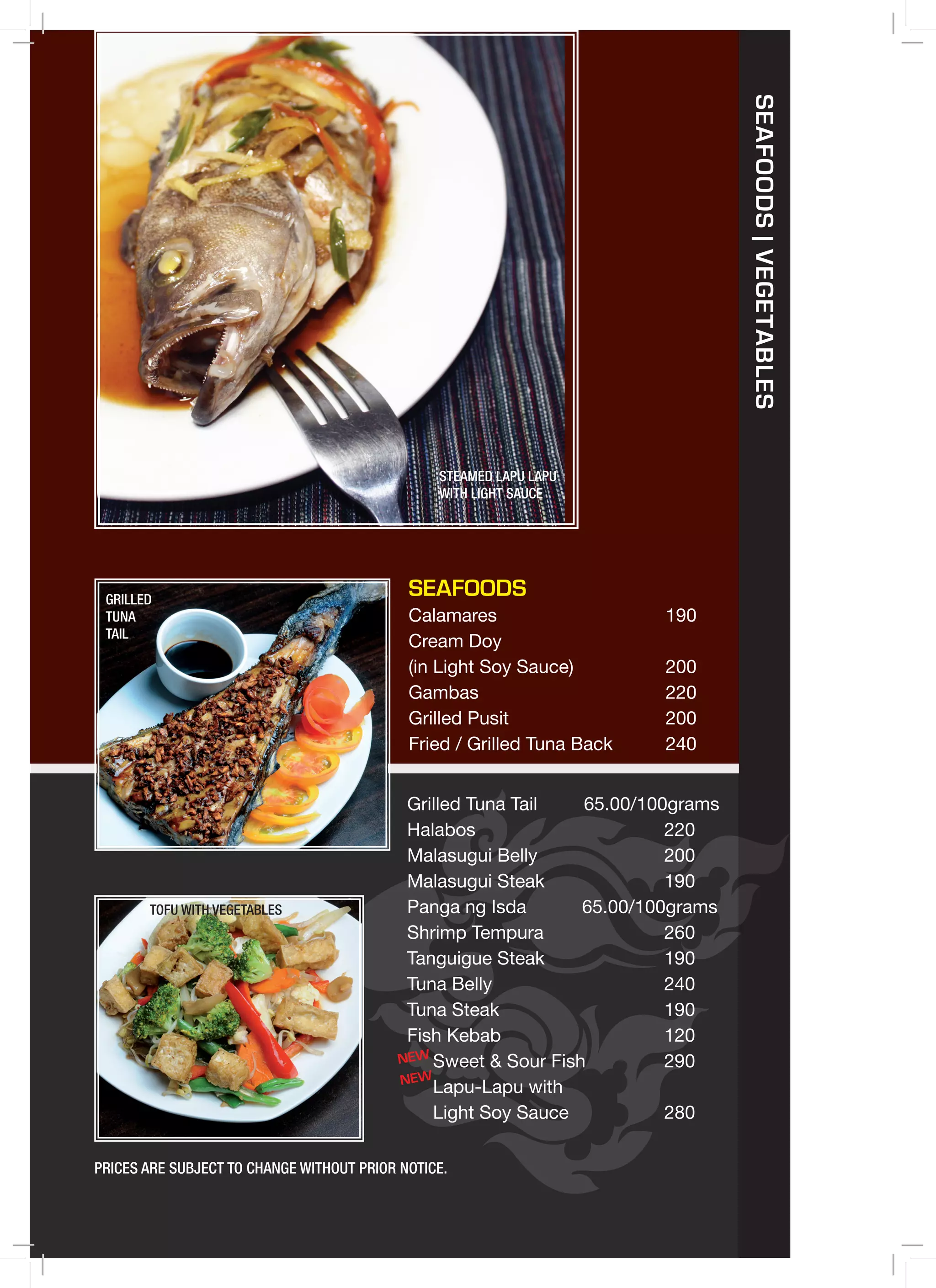 Oriental Resto Menu sample | PDF