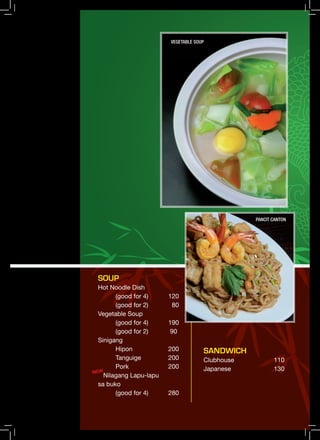 Oriental Resto Menu sample | PDF