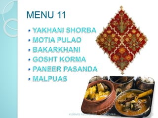 Menu 12 awadhi | PPT