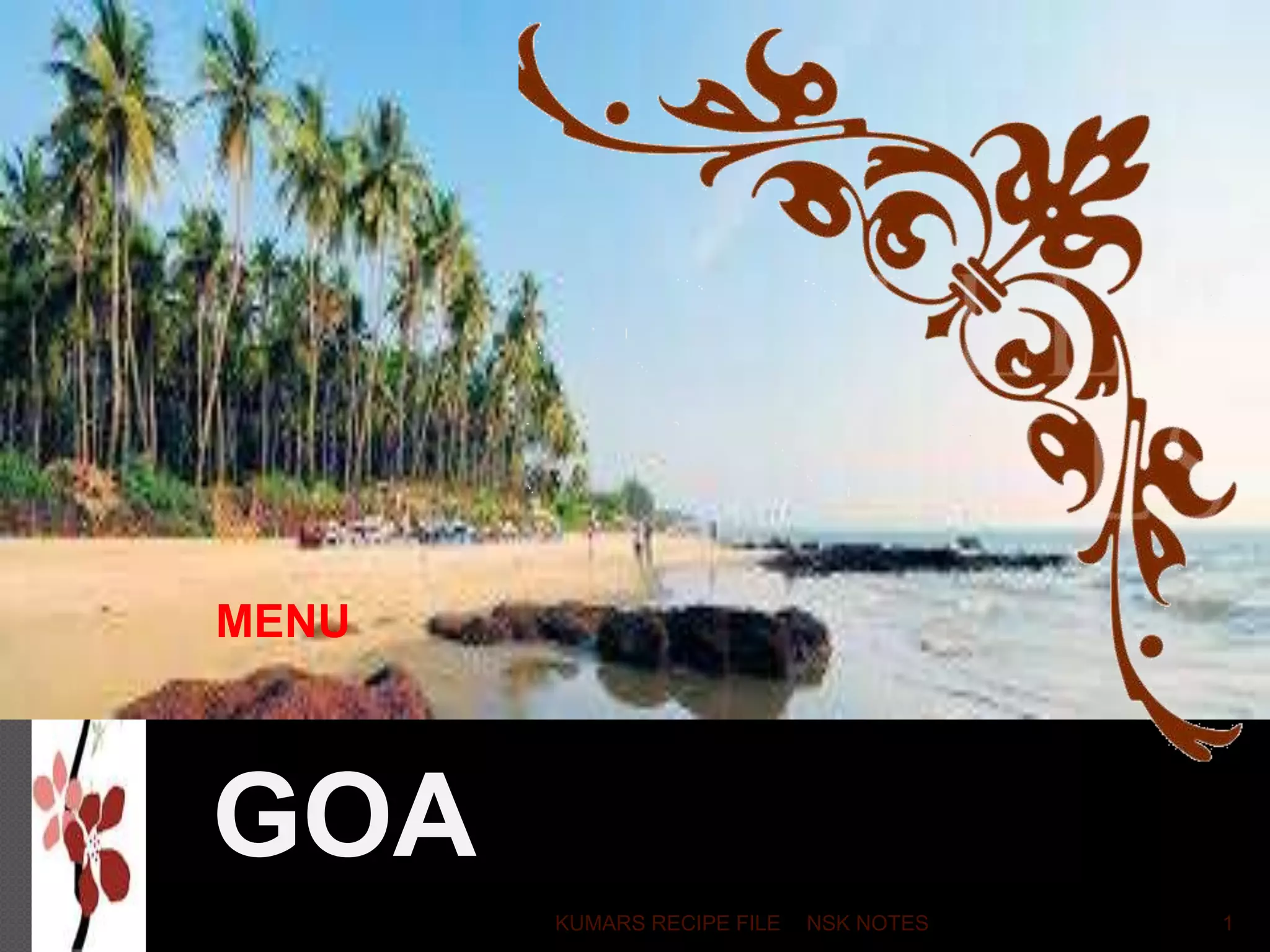 goan menu 2 | PPTX
