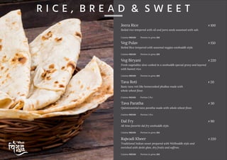 WeShuddh - Pure Jain Food - MENU | PDF