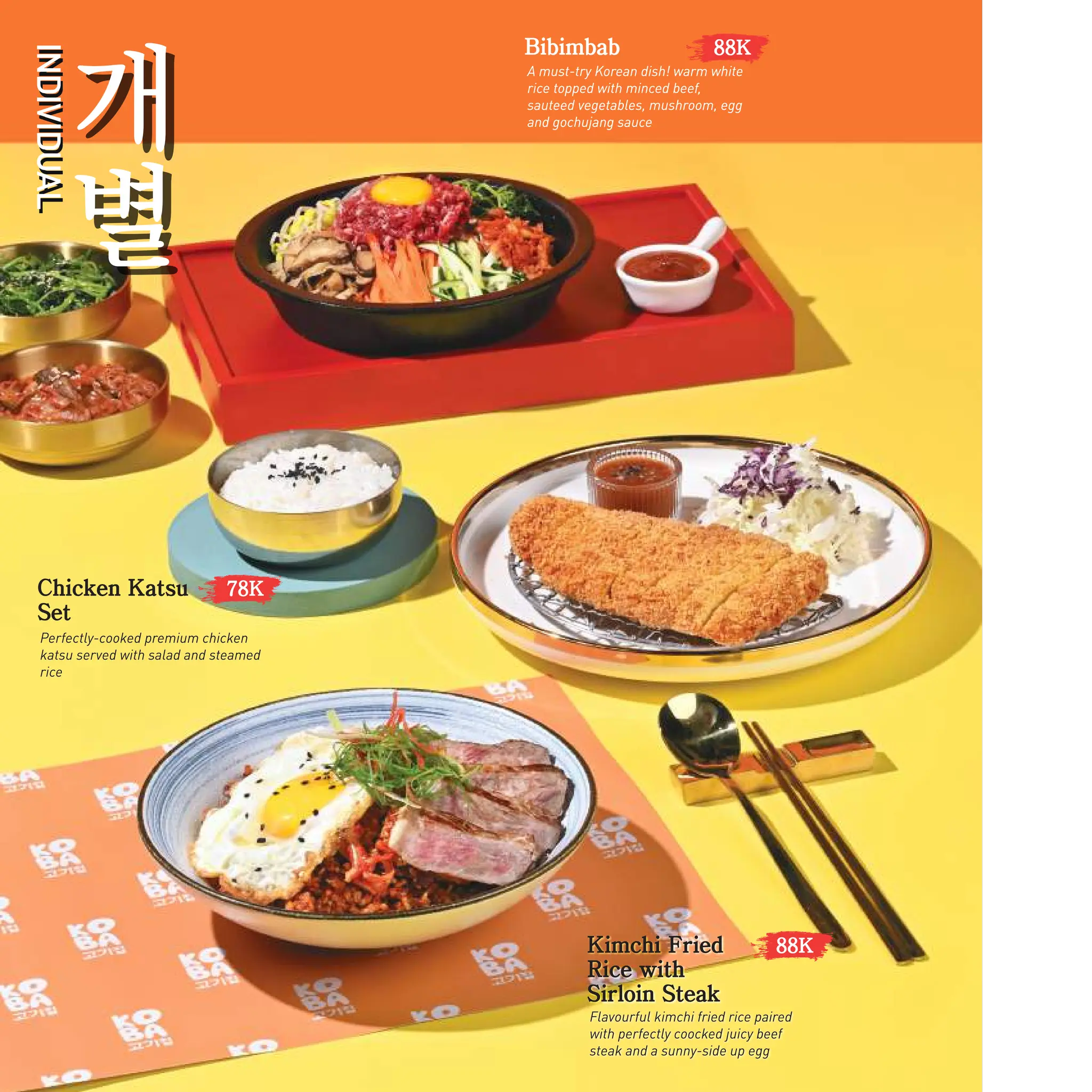 MENU ALA CARTe makanann di koba korean barbeque | PDF