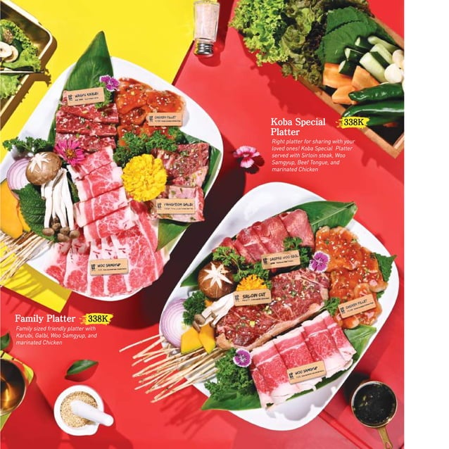MENU ALA CARTe makanann di koba korean barbeque | PDF