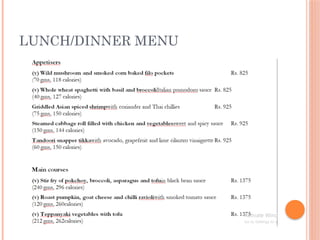 Menu and its types- Broad Classification | PPTX