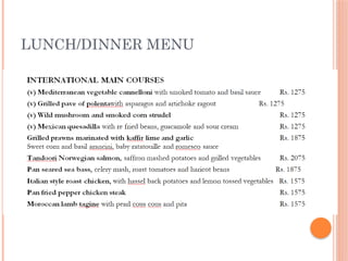 Menu and its types- Broad Classification | PPTX