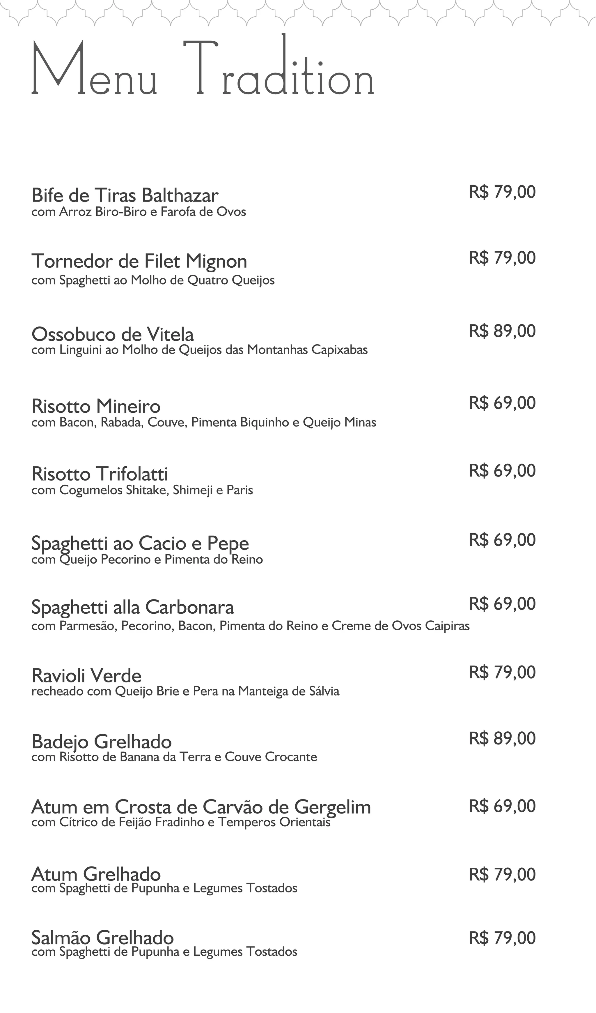 Menu balthazar vix | PDF