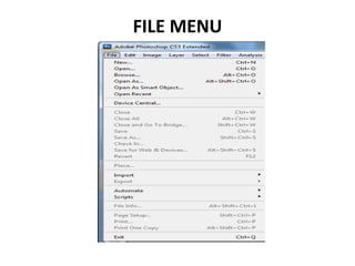 Adobe Photoshop: Menu Bar | PPT