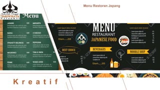 Menu based plan | PPTX