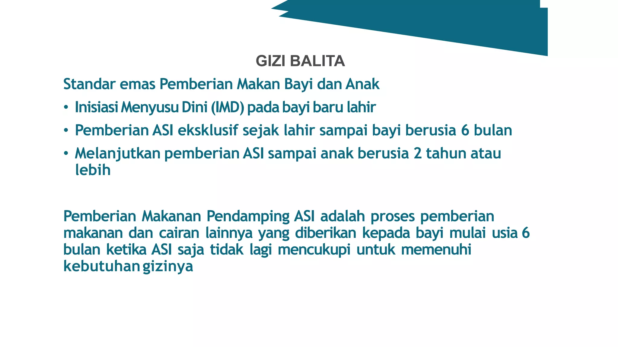 MENU BERGIZI BAGI BADUTA DAN BALITA DALAM UPAYA PENCEGAHAN STUNTING (1 ...