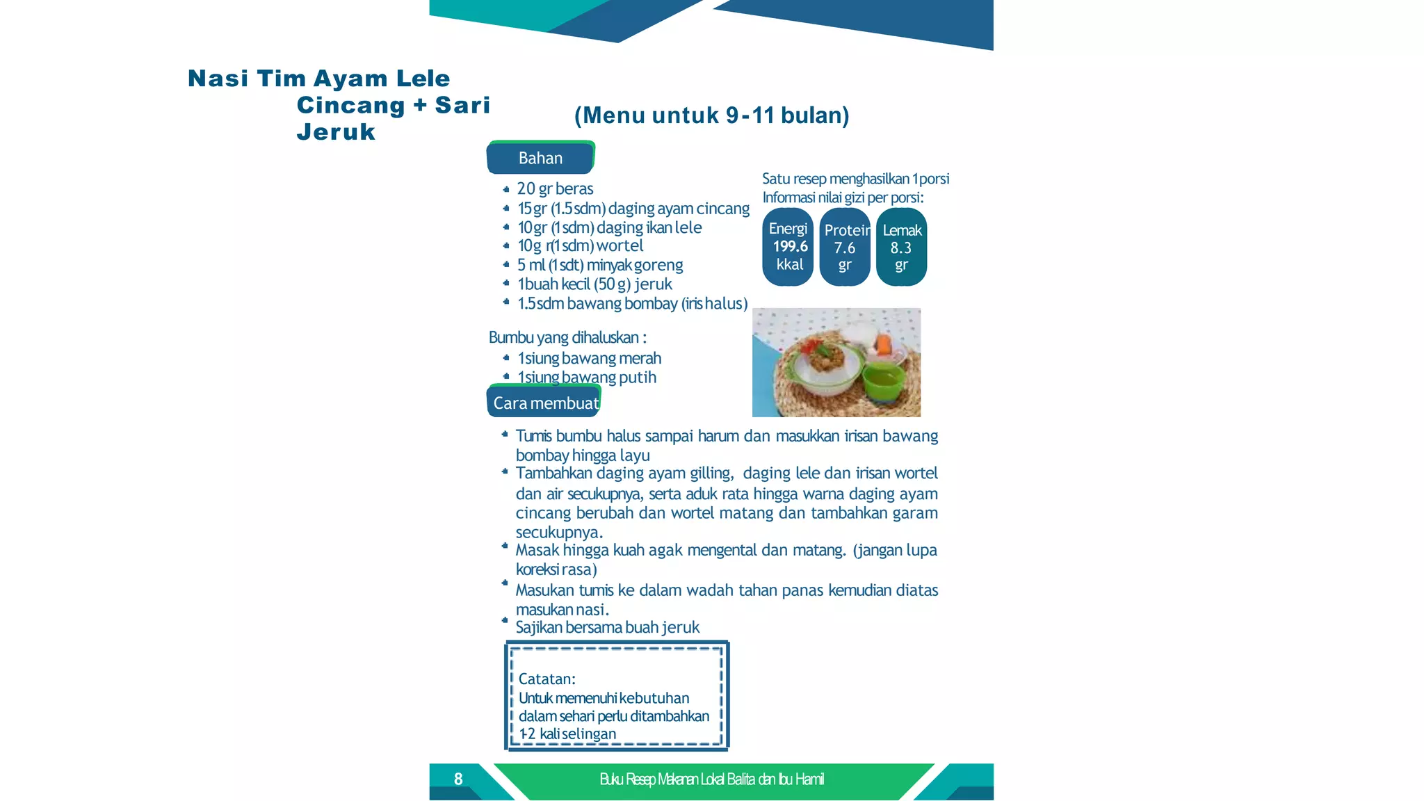 MENU BERGIZI BAGI BADUTA DAN BALITA DALAM UPAYA PENCEGAHAN STUNTING (1 ...