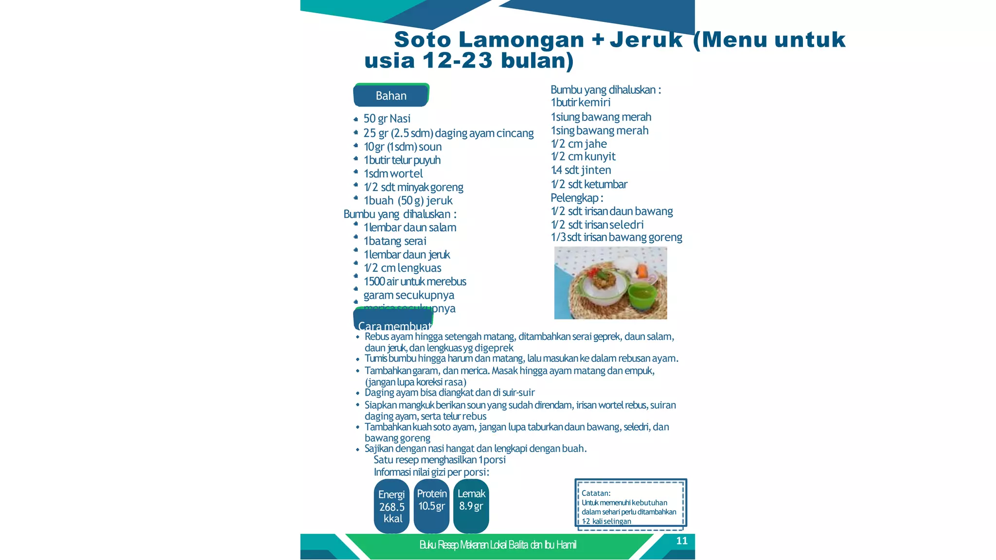 MENU BERGIZI BAGI BADUTA DAN BALITA DALAM UPAYA PENCEGAHAN STUNTING (1 ...