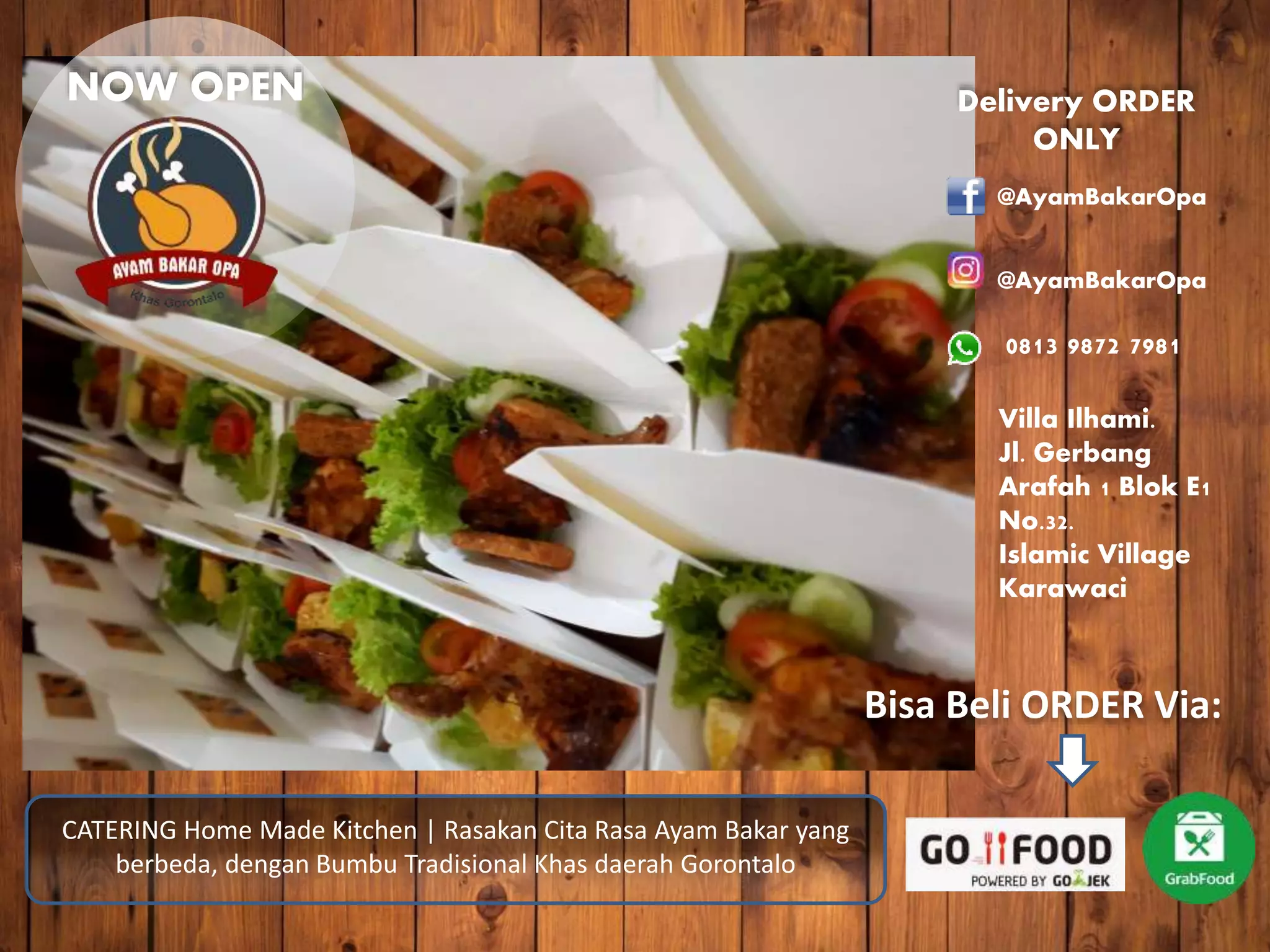 Menu catering paket ayam bakar opa khas gorontalo, ayam bakar enak, ayam bakar spesial | PPTX