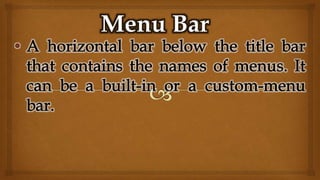 Menu Commands and Toolbars in MS Publisher | PPTX