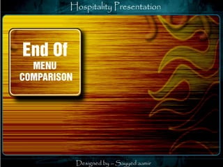 Menu comparison | PPT
