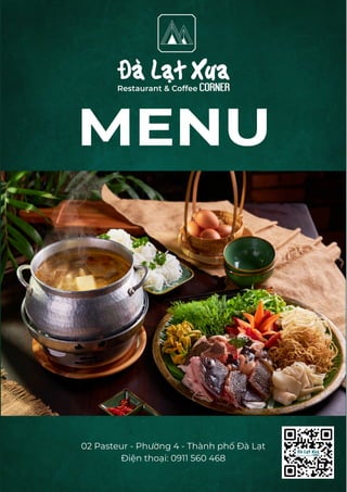 Đà Lạt Xưa Corner Food Menu | PDF