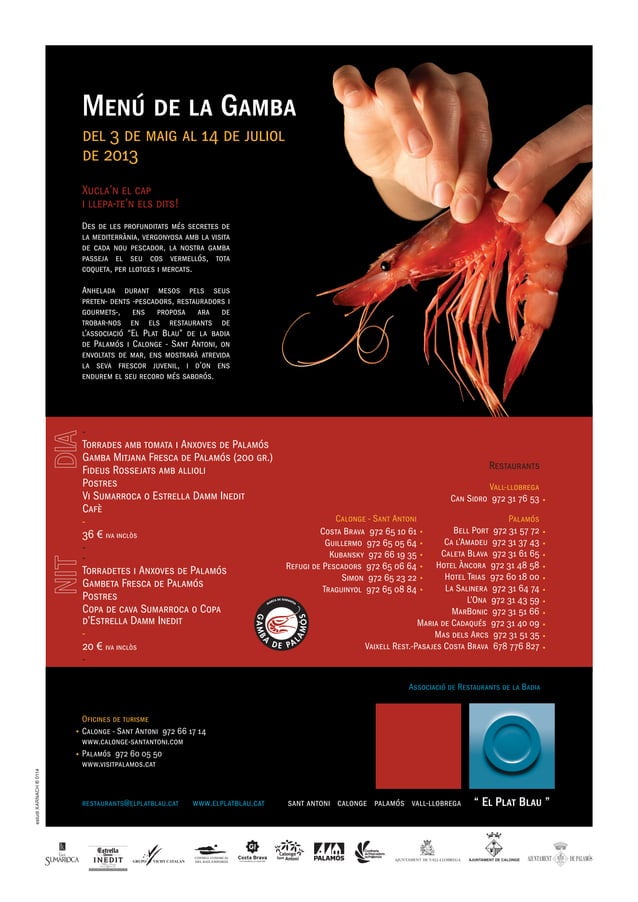 Menu de la gamba 2014 | PDF