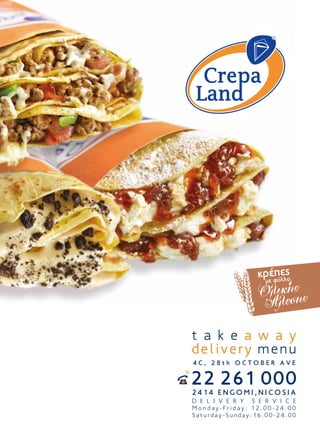 Crepaland delivery menu | PDF