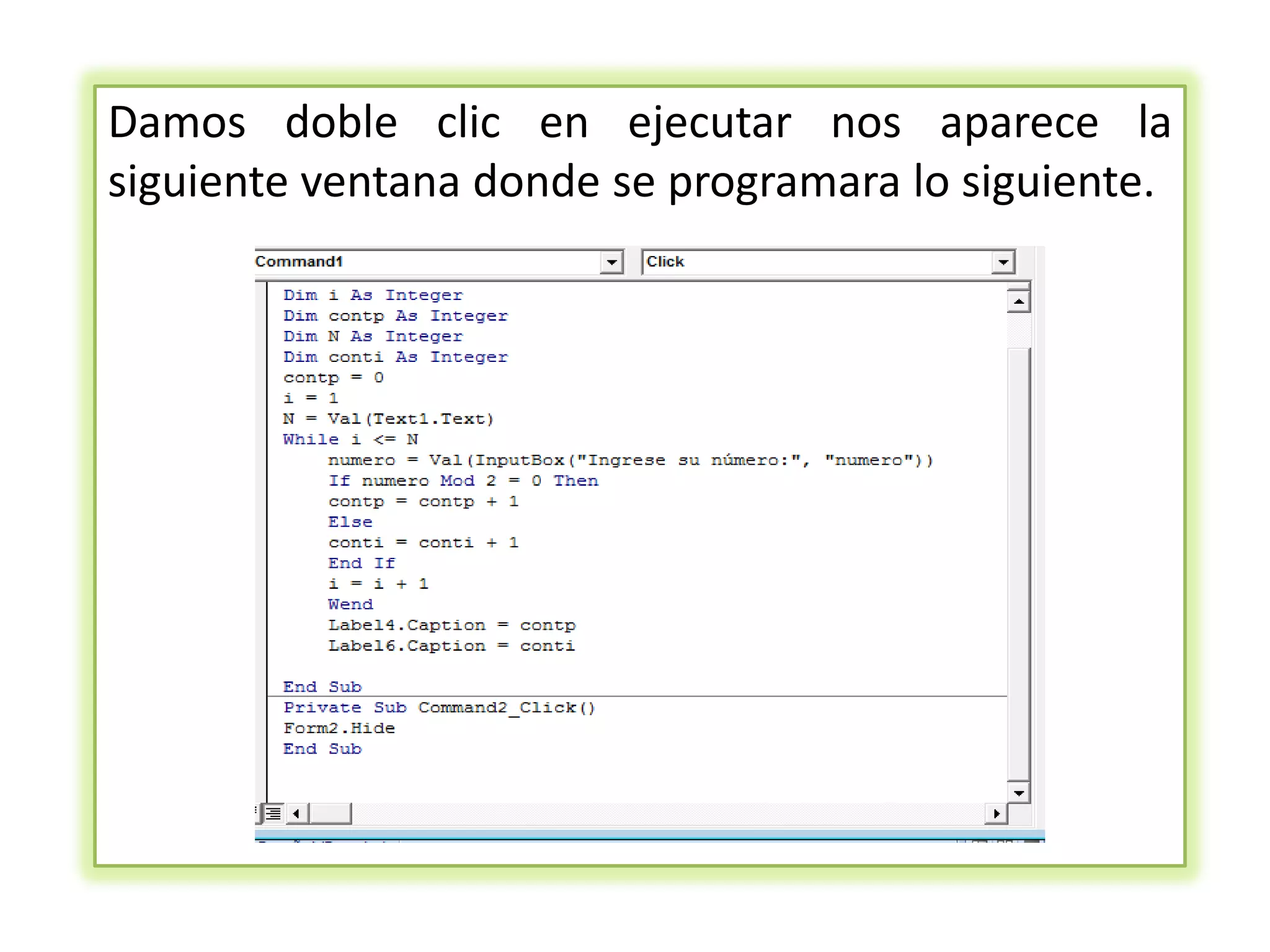 Menu de programas | PPTX