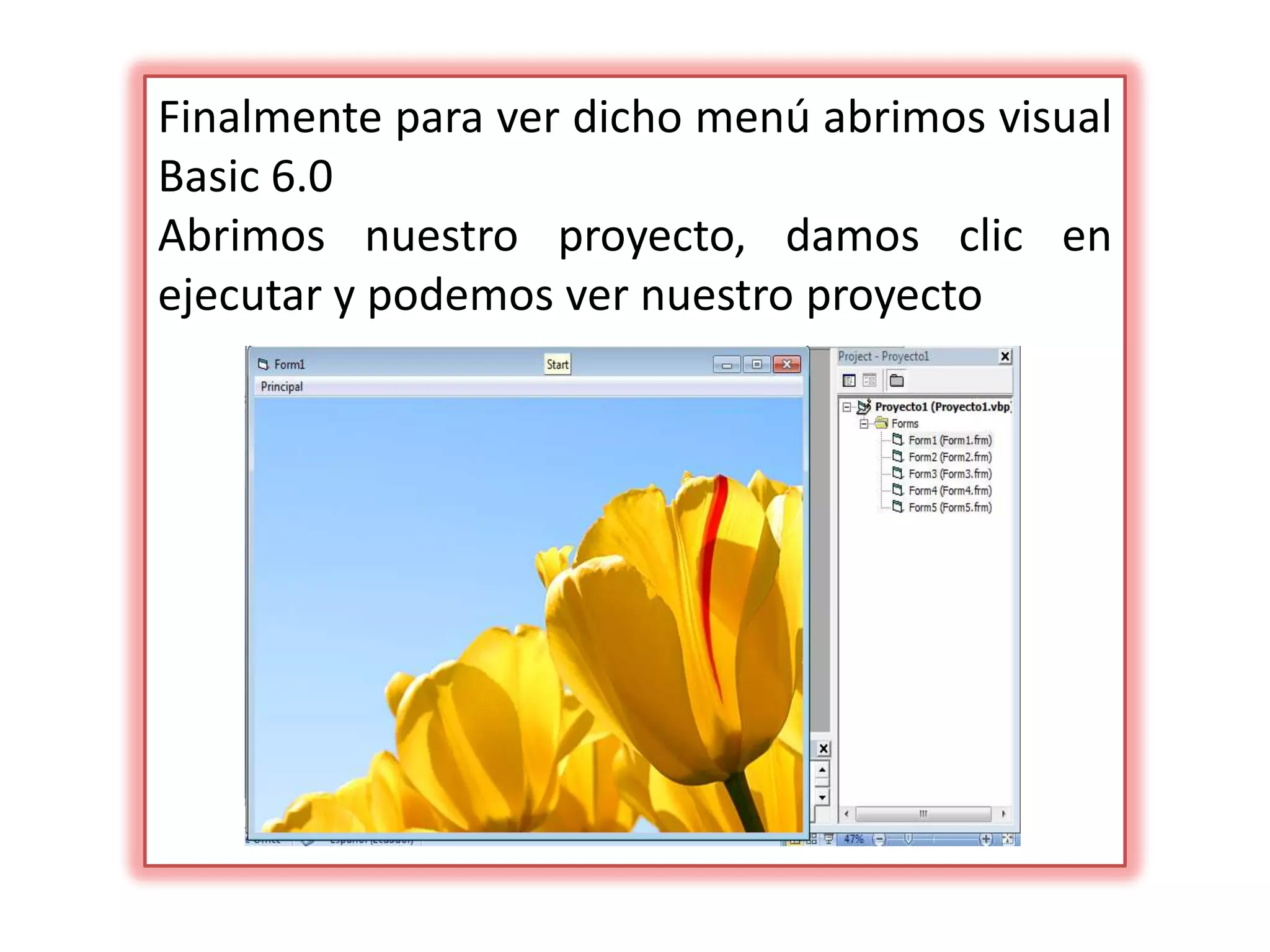 Menu de programas | PPTX