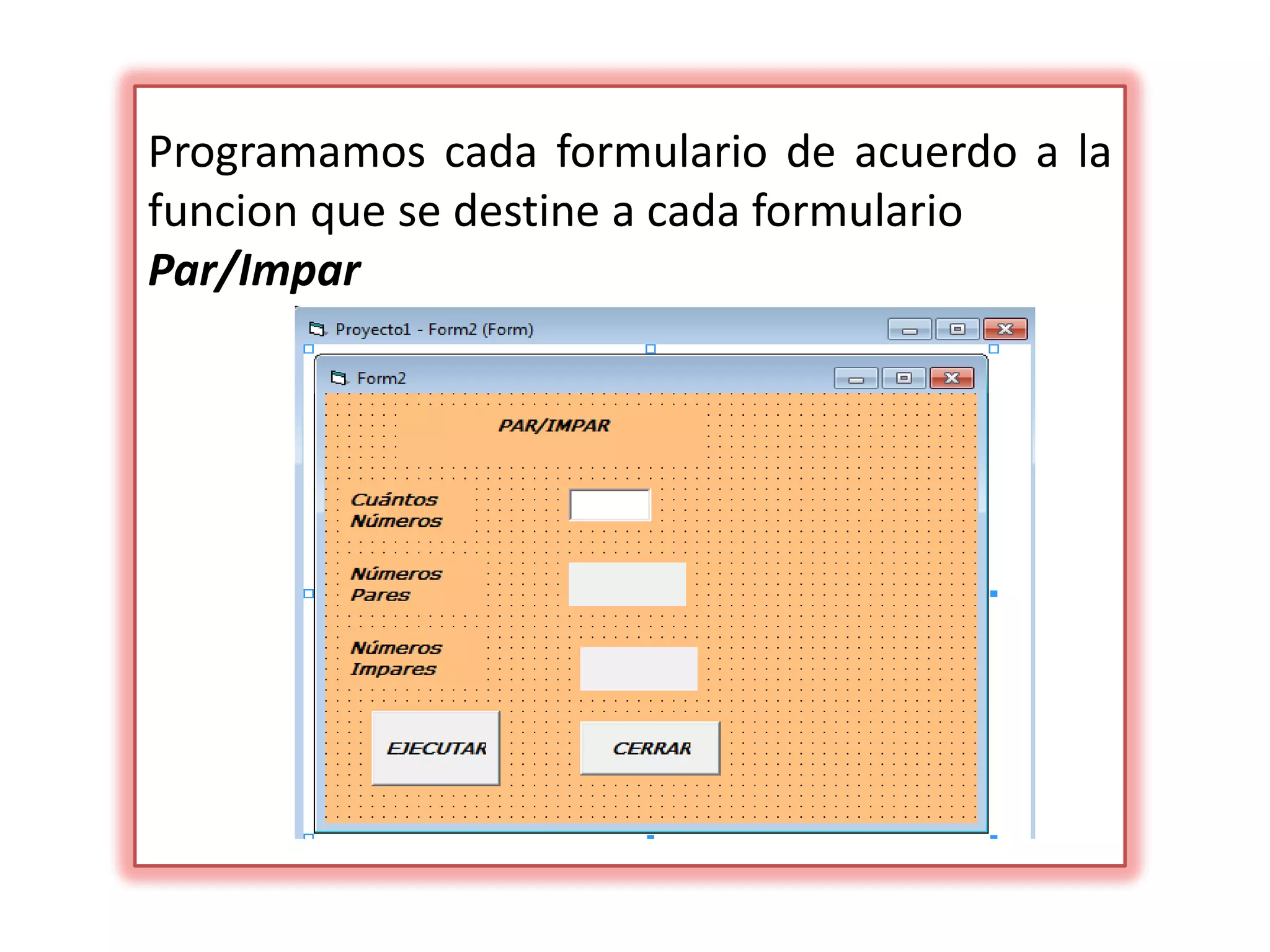Menu de programas | PPTX
