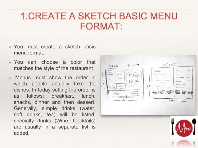 Menu design presentation mac | PPTX