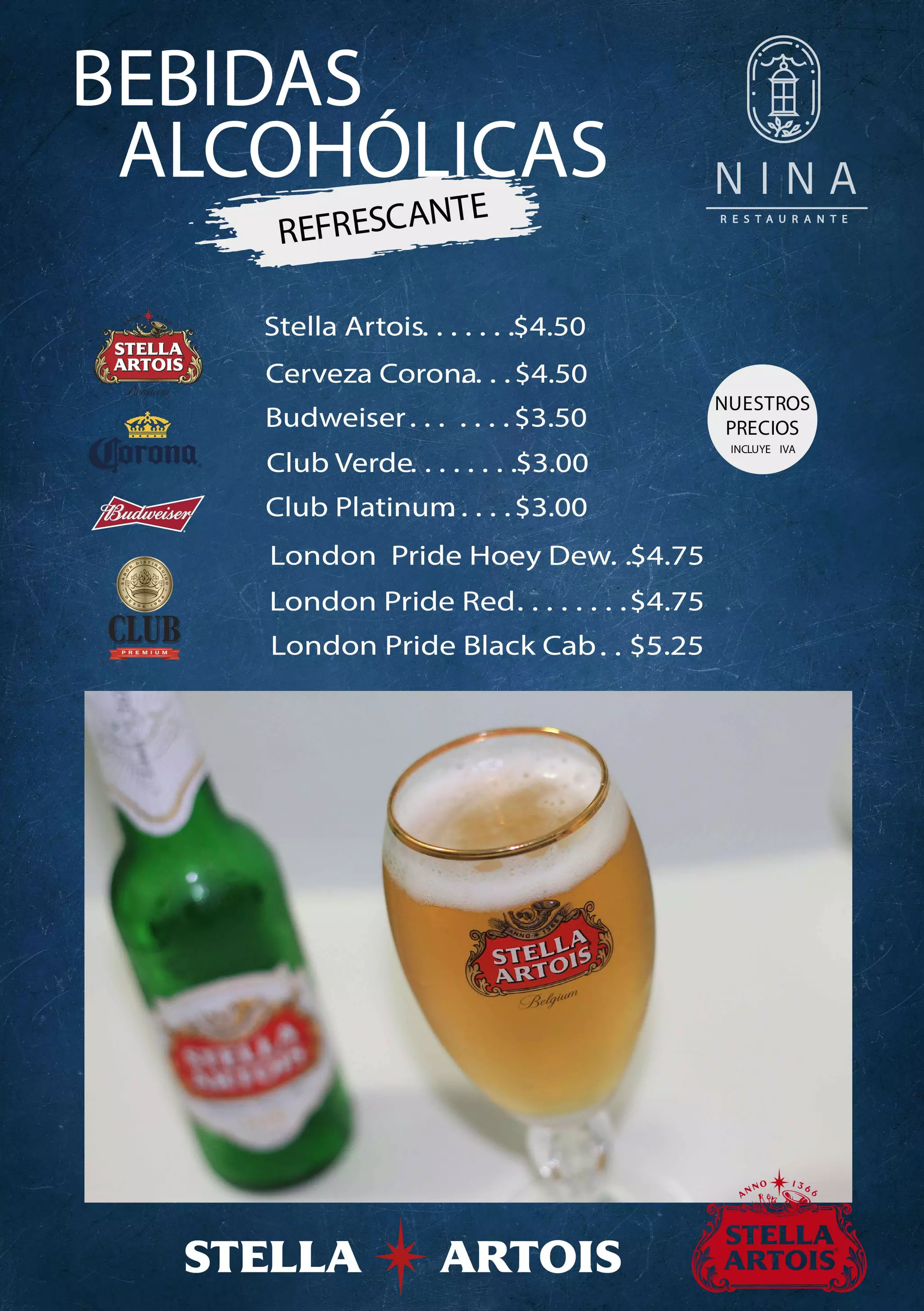 Menu digital NINA RESTAURANTE | PDF