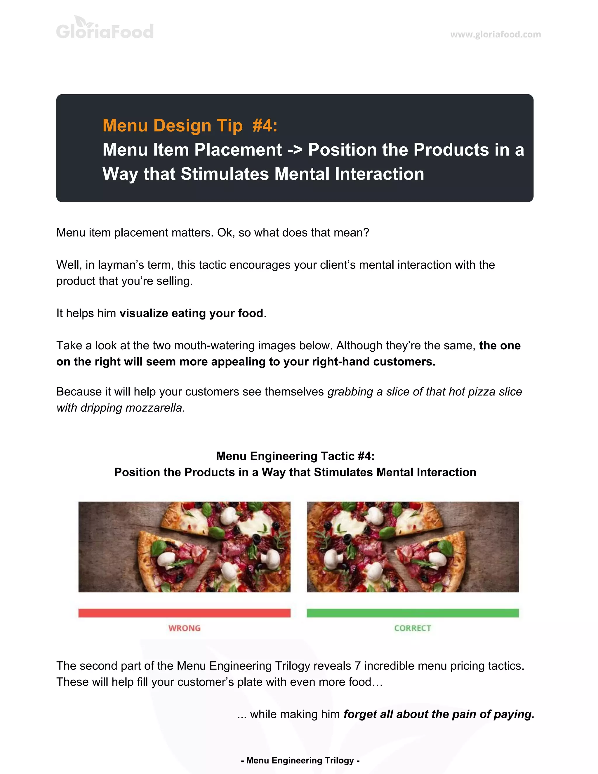 Menu Engineering Trilogy PDF | PDF