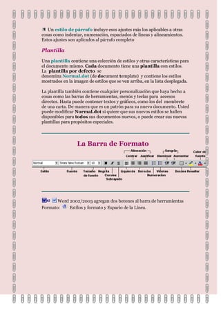 Menu formato | DOCX