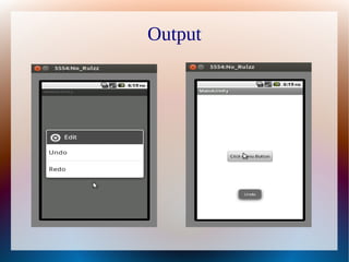 Menu in android | PDF