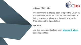 Menu in ms word 2010 - Advance excel training in chandigarh | PPT
