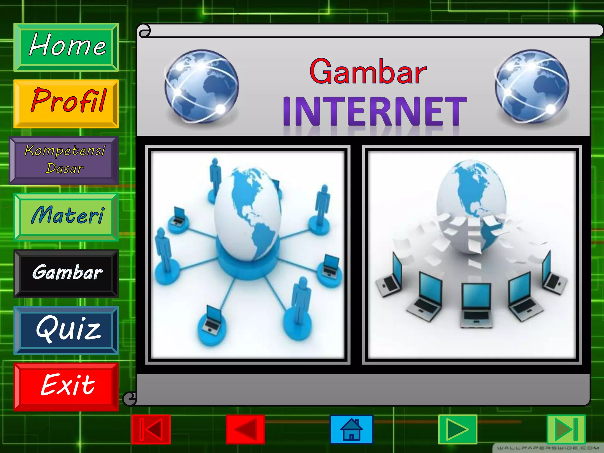 Menu Interaktif ( Internet, Intranet, dan Sejarahnya ) | PPT | Free ...