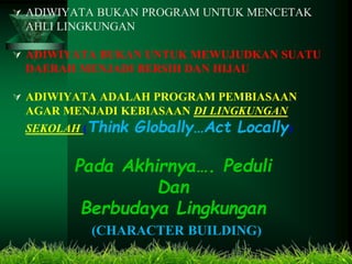 Menuju adiwiyata | PPT