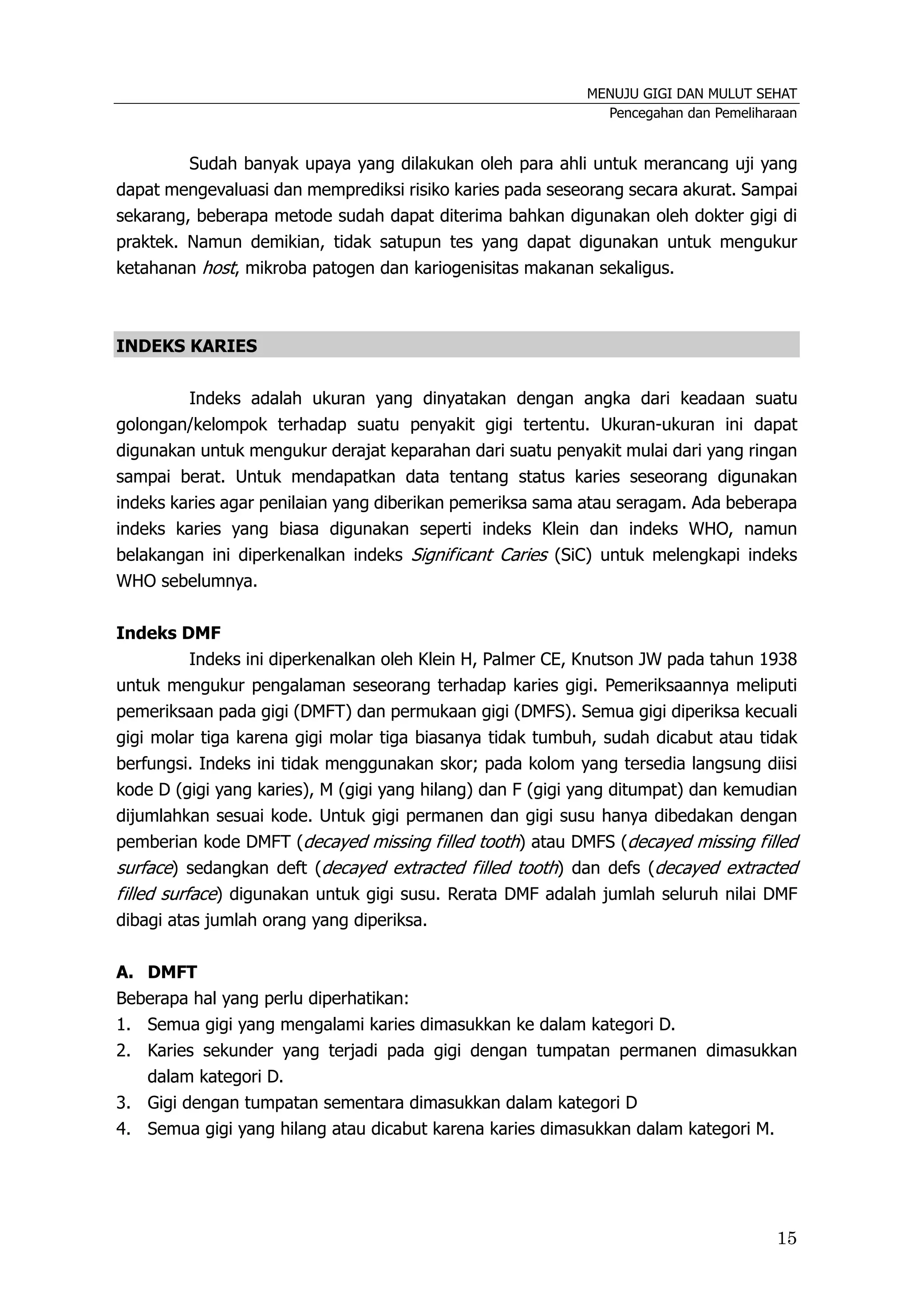 Menuju gigi dan mulut sehat pencegahan dan pemeliharaan _normal_bab 1 | PDF