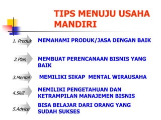 MENUJU USAHA MANDIRI.ppt