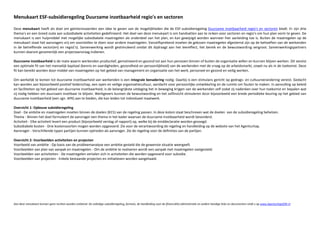 Menukaart esf-duurzame-inzetbaarheid-regios-en-sectoren-2016 | PPT