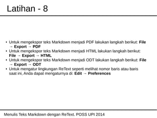 Menulis markdown | PDF