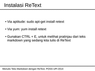 Menulis markdown | PDF