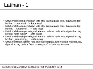 Menulis markdown | PDF