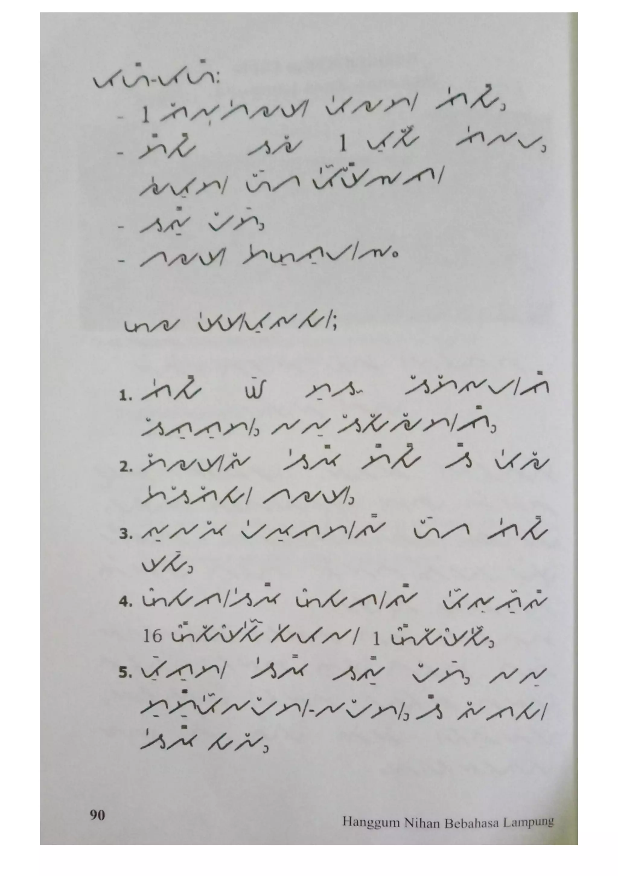 Materi 8 Menulis aksara lampung | PDF