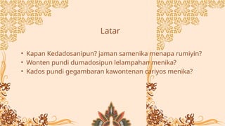 Tata cara menulis cerkak bahasa jawa FTBI | PPTX