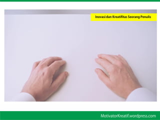 Menulis dan membuat buku kreatif ala guru go blog unj | PPT