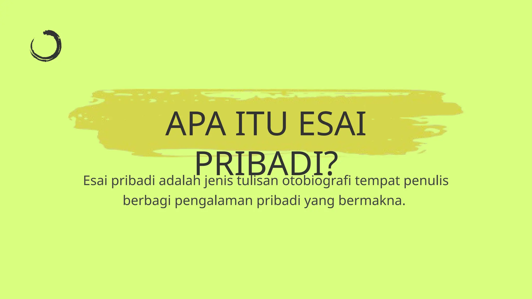 Menulis Esai Diri Pptx Materi Bahasa Indonesia Kelas 12 Ppt