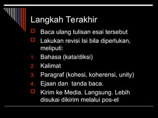 Pengertian Menulis Esai Ilmiah Remaja Kita | PPT