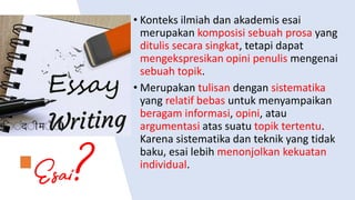 Menulis Essay Pdf