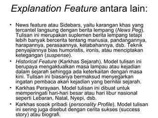 Menulis feature | PPT