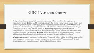 Strategi MENULIS FEATURE/feature news.ppt