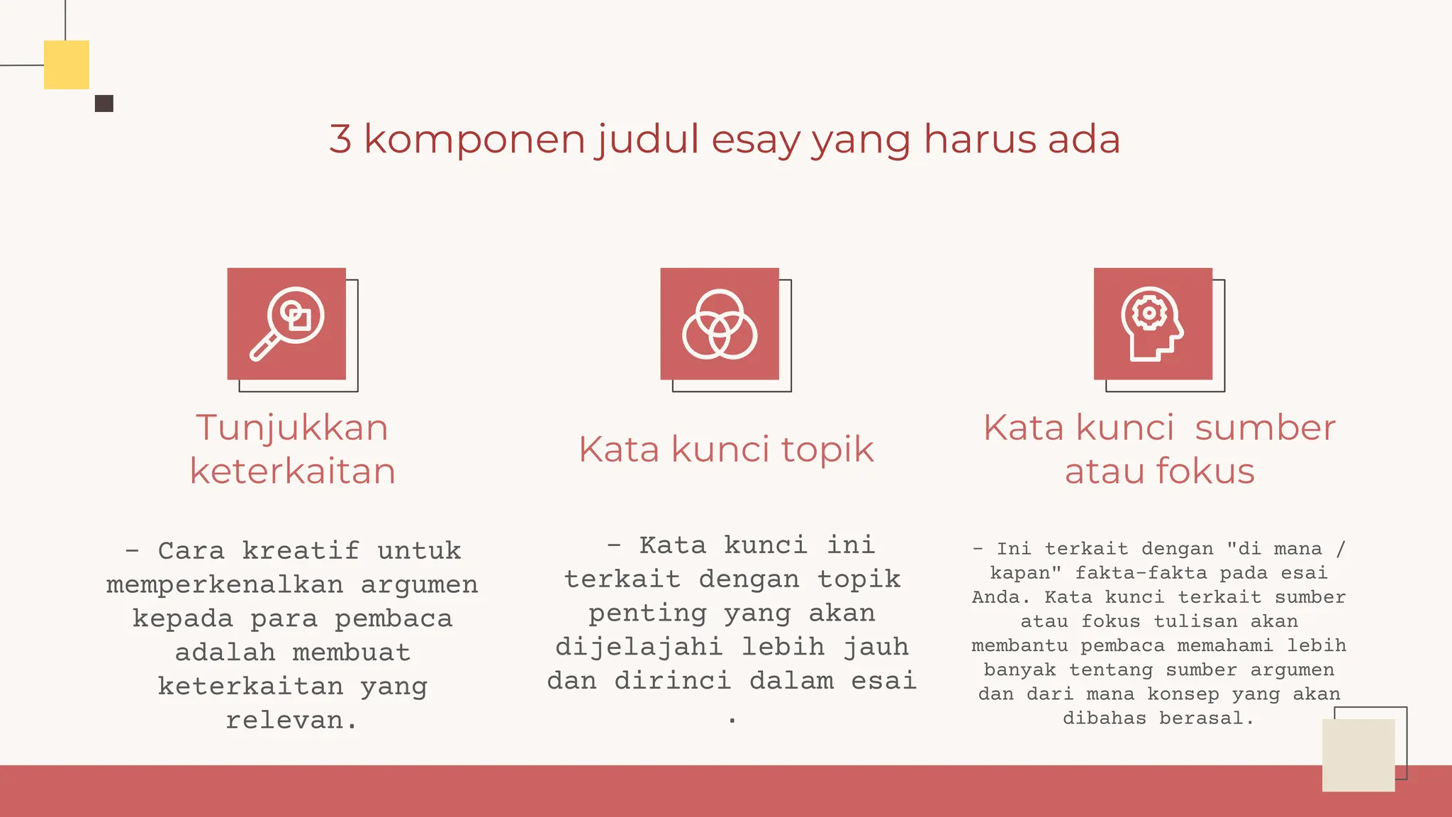 Kiat Kiat Menulis Judul Esai Yang Menarik Pptx