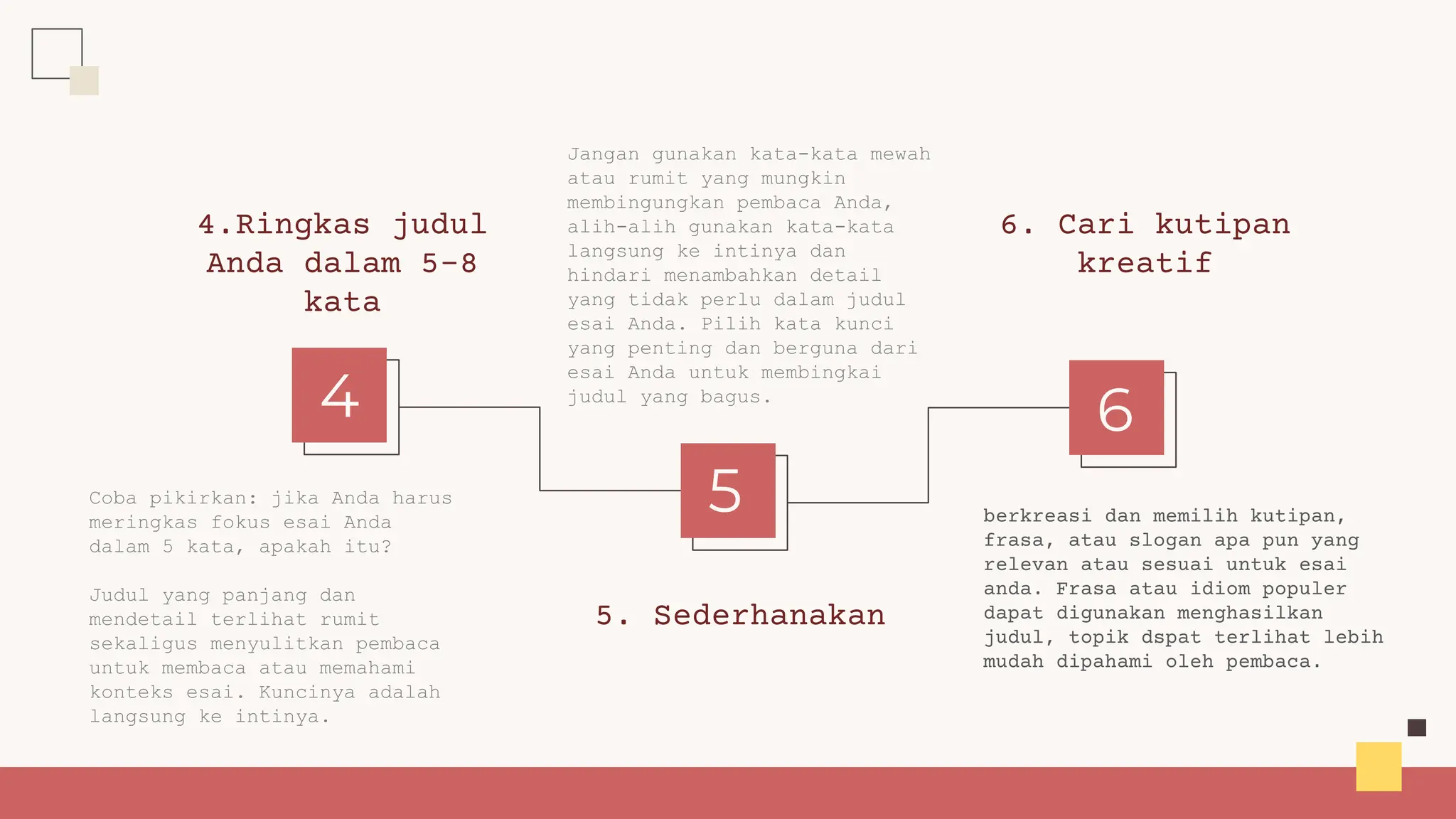 kiat-kiat menulis Judul Esai yang menarik | PPTX