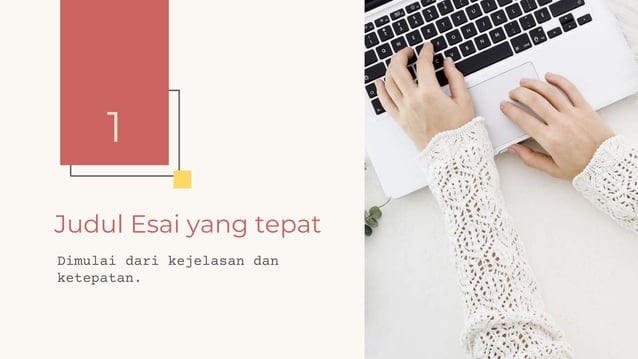 kiat-kiat menulis Judul Esai yang menarik | PPTX