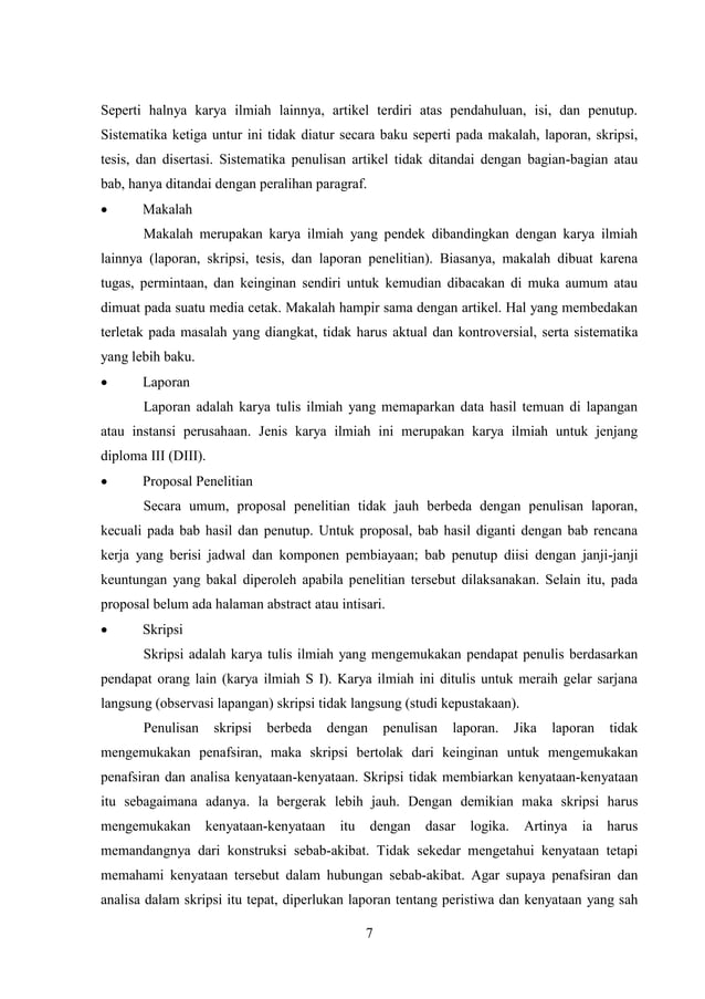 Menulis Karya Ilmiah | PDF
